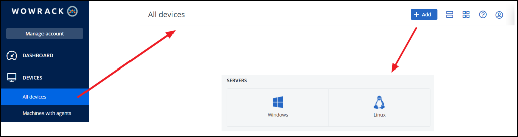 How to backup Linux VM via Acronis in ServerStadium - ServerStadium