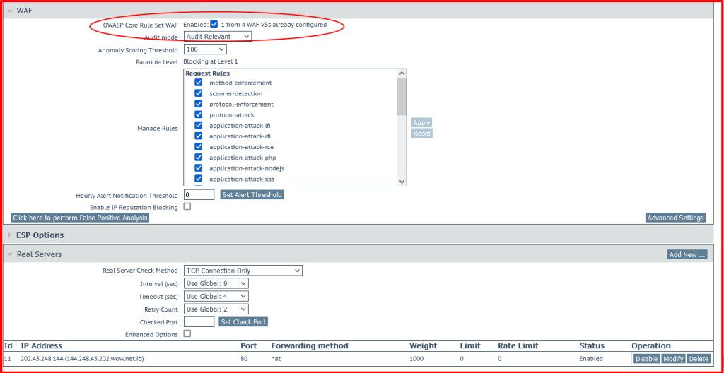 Set Up WAF KEMP in ServerStadium Part 2 - ServerStadium